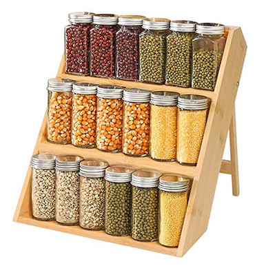 Spice Rack Organizer for Cabinet ,Bamboo Spice Rack Organizer for ...