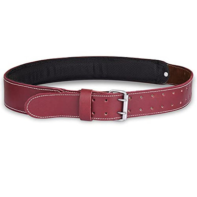 Premium 100 percent Grain Leather Work Belt | Tool Bag Foam Padded Belt ...