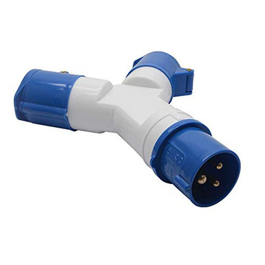 2-way 16A 220v IP44 2-way 3-pin splitter industrial site socket and ...