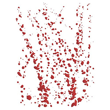 Stencils for Walls: Blood Splatter Stencil, 4.5 x 6 inch -S- - Spatter ...