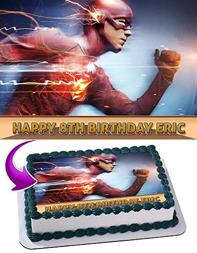 Cakecery Flash Barry Allen DC Comics Edible Cake Image Topper ...
