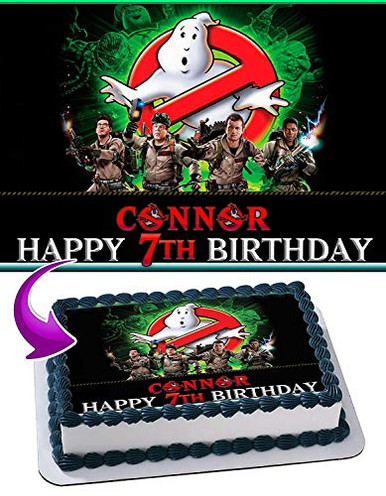 Cakecery Ghostbusters Edible Cake Image Topper Personalized Birthday ...