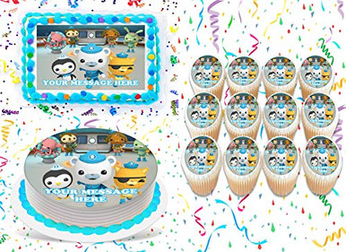 Octonauts Cake Topper Edible Image Personalized Cupcakes Frosting Sugar ...