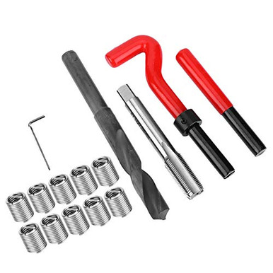 15Pcs Thread Repair Kit, Twisted Drill, Metric Thread Restorer Set ...