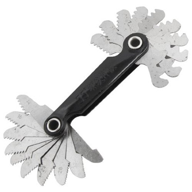 IIVVERR Measuring Tool 55 Degree Thread 20 Leaf Screw Pitch Gage Gauge ...
