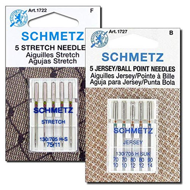 Ballpoint Needles For Sewing Machine Combo Pack, -2x70/10, 2x80/12 ...