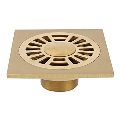 GAXQFEI Drain Cover, Square Floor Drain for Wet Room Trap Copper Shower ...