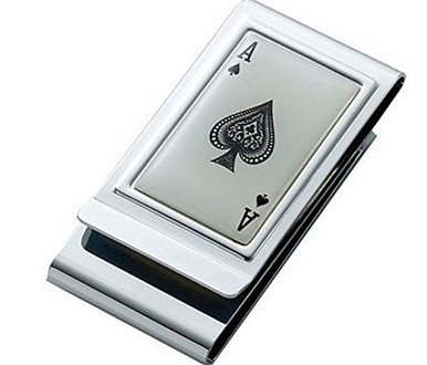 Personalized Ace of Spades Money Clip Custom Engraved Free - Ships from ...