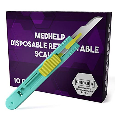 Retractable Disposable Scalpel 15 Disposable Dermaplaning Blades with ...