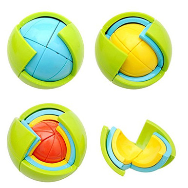 3D Puzzle Ball Wisdom Ball Intelligence Ball Game Assembling Spherical ...