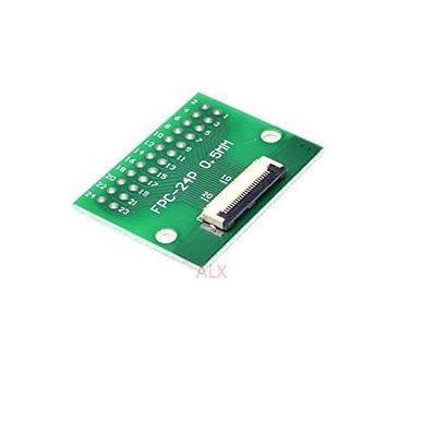 2PCS FPC-24PIN Cable Pitch 0.5MM to DIP Pitch 2.54MM SMT Adapter PCB ...
