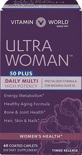 Vitamin World Ultra Woman 50 Plus Daily Multivitamin - Feat. Biotin ...
