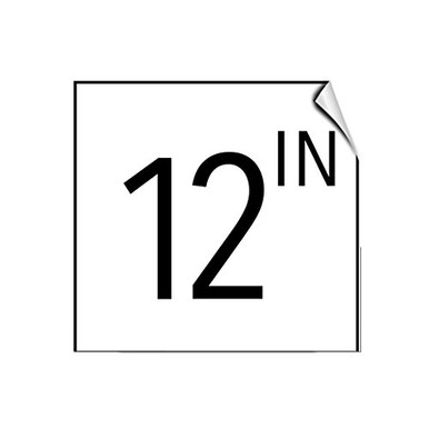 12 In Activity Pool LABEL DECAL STICKER Sticks to Any Surface ...