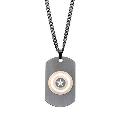 INOX Marvel Captain America Civil War Shield Logo Dog Tag Stainless ...