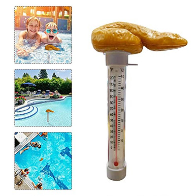 Floating Swimming Pool Thermometer - Poop-Shaped Prank Pool Toy - Water ...