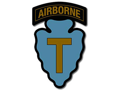 American Vinyl 36th Infantry Arrowhead with Airborne Tab Shaped Sticker ...