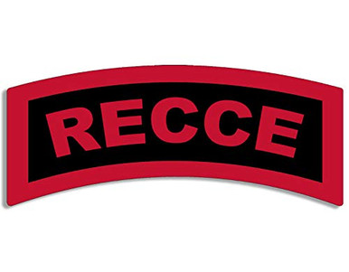Red RECCE Tab Shaped Sticker -Canada Canadian Military SSI Logo ...
