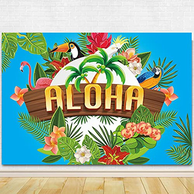 Aloha Theme Party Photography Backdrop Hawaiian Beach Seaside Birthday ...