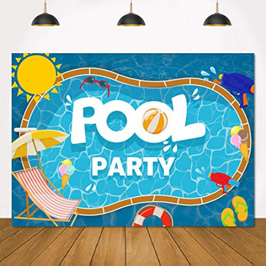 Lofaris Summer Pool Party Backdrop Swimming Water Wave Splash Photo ...