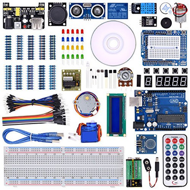 WeiKedz UNO Project Super Starter Kit with Lessons CD, Relay, UNO R3 ...