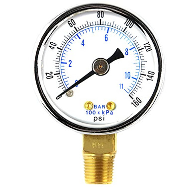 New Stainless Steel Liquid Filled Pressure GAUGE WOG Water Oil Gas 0 to ...