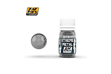 AK Interactive Xtreme Metal Dark Aluminium Metallic Paint 30ml Bottle ...
