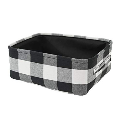INough Buffalo Plaid Storage Basket Dog Toy Baskets Storage Bins for ...