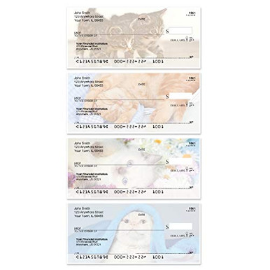 Cute Kittens Top Tear Personal Checks - Warehousesoverstock