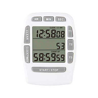 Jayron JR-KT001 Digital Timer Large LCD 3 Channel Digital Timer-Kitchen ...