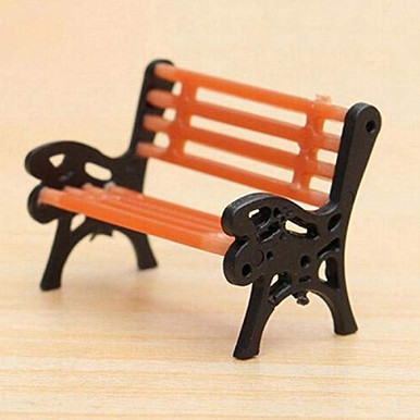 weizhang Mini Garden Ornament Miniature Park Bench Craft DIY House ...