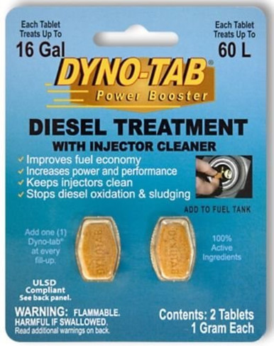 Dyno-tab Diesel Treatment with Injector Cleaner 2-tab Card -Dynotab ...