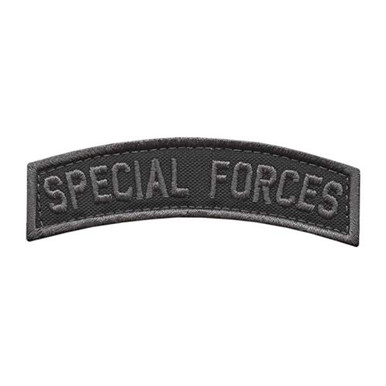 LEGEEON Special Forces SF Tab Badge SOF Blackout Subdued Green Berets ...