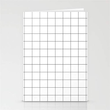 Windowpane Check Grid black/white by Design Minds Boutique on Greeting ...