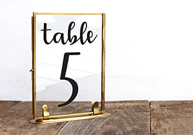 Table Number Vinyl Decal Stickers - Decorative Wedding Table Numbers ...