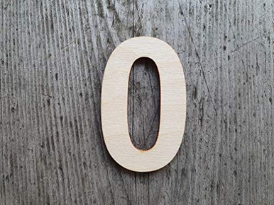 Unfinished wood shapes - Number 0 shape- 3" - 20"- Zero cutout shape ...