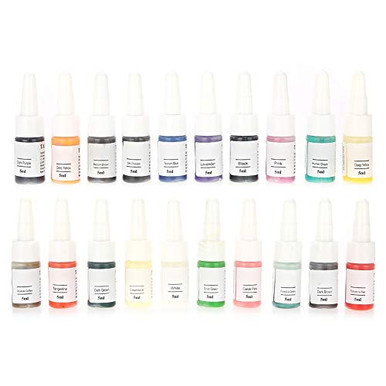 Tattoo Ink Set- 5ml/bottle Natural Plant Tattoo Ink Longlasting Body ...
