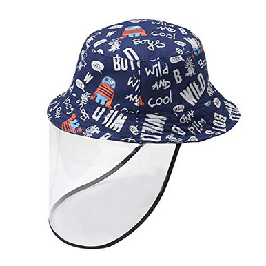 Kids Cap with Detachable Clear Baffle Cap Lightweight Hat Full Face ...