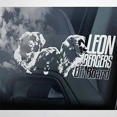 Leonbergers on Board Stickers Car Decal Window Decal Leonberger Dog ...