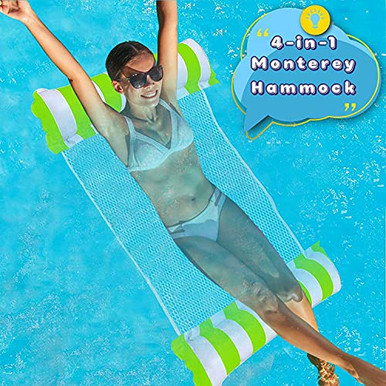 Swimming Pool Float Hammock- Water Hammock Portable Inflatable Pool ...