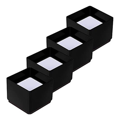 N Plus A RCHYFEED Square Furniture Risers Solid Steel Bed Riser- 4Pack ...