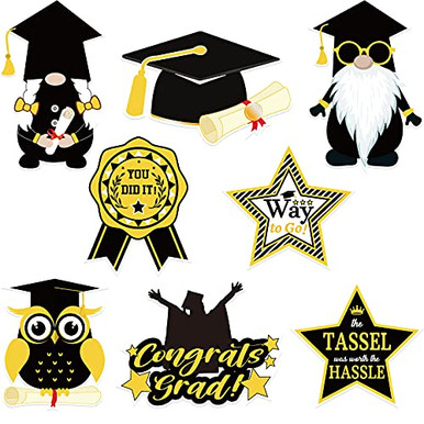 40 Pieces Graduation Paper Cut-Outs with 80 Glue Point Dots 2021 ...