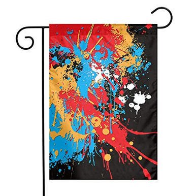 Paint Splash Art Home Garden Flag Vertical Spring Summer Decorative ...