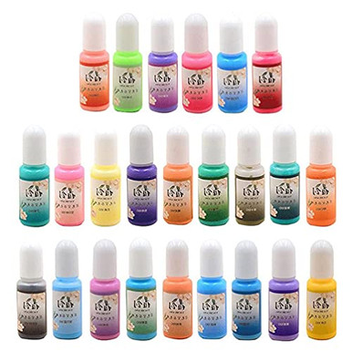 24 Colors Epoxy Resin Dye Solid Liquid Resin Colorant Opaque Pigment ...