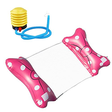 YARDWE Swimming Pool Float Chair Adult Inflatable Pool Bed Seat Water ...