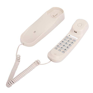Wall Telephone Landline Phones for Home- Beige Table Mountable Wall ...