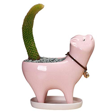 Cat Planter Succulent Pots- Flower Pot Cute Ceramic Garden Pot Animal ...