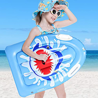 Summer Inflatable Shark Boat Pool Float-Floatie for Kids- Pool Toys for ...