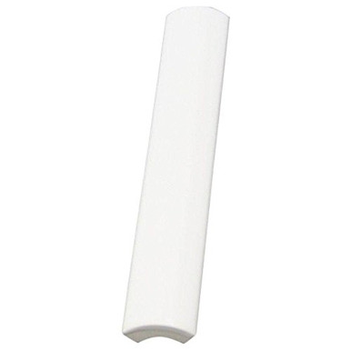 Daltile Semi Gloss White 3/4 In. x 6 In. Quarter Round Trim Glazed ...