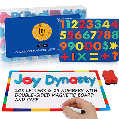 237 Pcs Magnetic Letters and Numbers with Magnetic Board and Storage ...