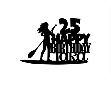 Cake Topper- Paddle boarding cake topper- paddle board cake topper ...